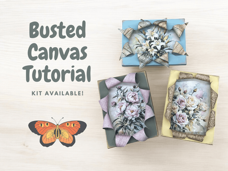 Guide to Create Beautiful Busted Canvas Art with Decoupage – Ninnys Napkins