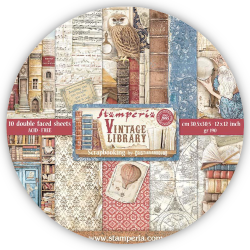 Stamperia Vintage Library Collection – Ninnys Napkins